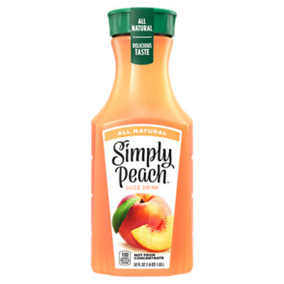 Simply Peach Bottle, 52 fl oz - ShopRite