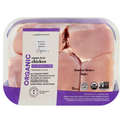 Wholesome Pantry Organic Fresh Chicken Boneless Skinless Thighs