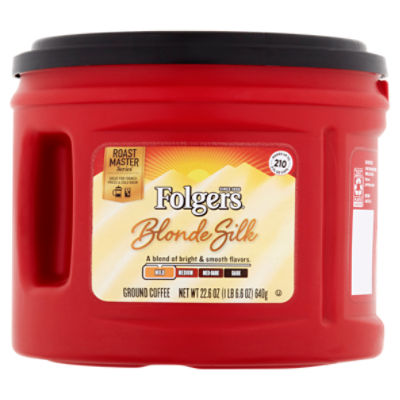 Folgers Roast Master Series Blonde Silk Mild Ground Coffee, 22.6 oz
