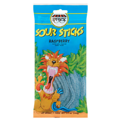 Paskesz Raspberry Sour Candy Sticks, 3.5 oz - ShopRite