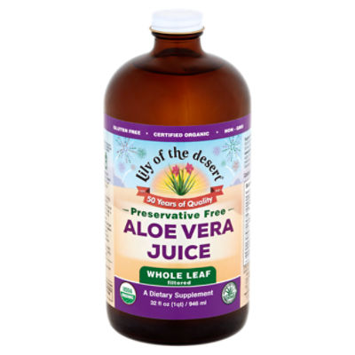 Lily of the Desert Aloe Vera Juice Whole Leaf Filtered, Dietary Supplement
