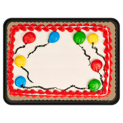 1/4 Sheet Strawberry Filled Yellow Cake with Vanilla Icing - ShopRite