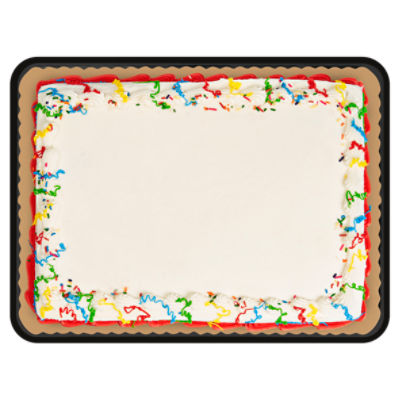 1/2 Sheet Strawberry filled Yellow Cake with Vanilla Icing - ShopRite