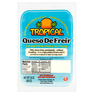 Tropical Queso De Freir Fresh White Cheese for Frying, 16 oz - Price Rite