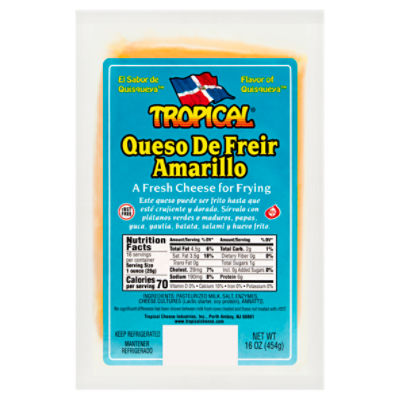 Tropical Yellow Fresh Cheese for Frying, 16 oz - Price Rite