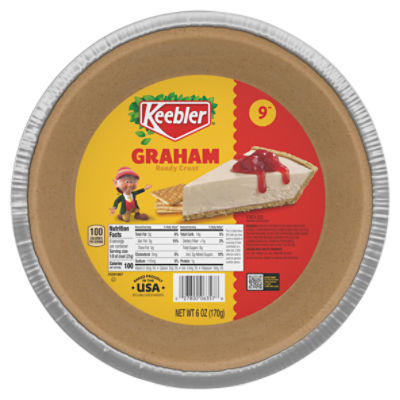 Keebler Ready Crust 9 Inch Size Graham Pie Crust, 6 oz