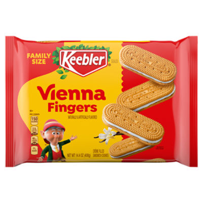 Keebler Vienna Fingers Vanilla Fudge Crème Filled Sandwich Cookies ...