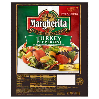 Margherita Turkey Pepperoni, 4 oz - ShopRite