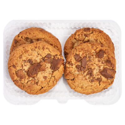 Fresh Bake Shop Reeses Peanut Butter Cup Cookies, 4 ct, 14 oz - ShopRite