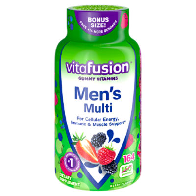 Vitafusion Gummy Vitamins Men's Multi Berry Flavors Dietary Supplement ...