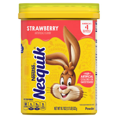 Nestlé Nesquik Strawberry Powder, 18.7 oz - The Fresh Grocer