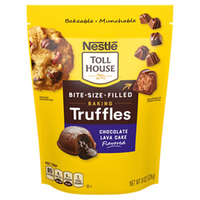Nestlé Toll House Chocolate Lava Cake Flavored Bite-Sized Filled Baking ...