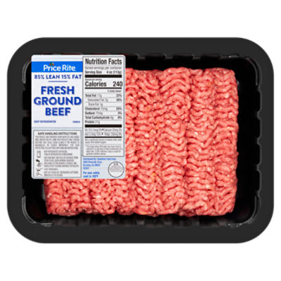 PriceRite Ground Beef 85% Lean, 15% Fat - Price Rite