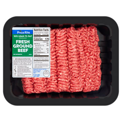 PriceRite 93% Lean, 7% Fat Ground Beef - The Fresh Grocer