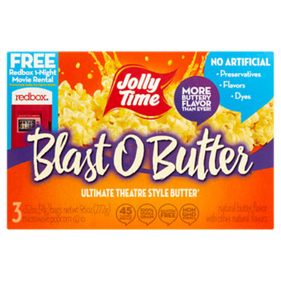 Jolly Time Blast O Butter Microwave Popcorn, 3.2 oz, 3 count - ShopRite