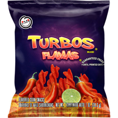 Sabritas Turbos Flamas Flavored Corn Snacks, 1 oz