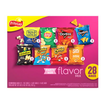 Frito Lay Flavor Mix Party Size, 1 oz, 28 count - The Fresh Grocer