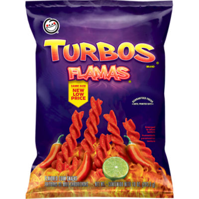 Sabritas Flavored Corn Snacks, Turbos Flamas, 10 Oz