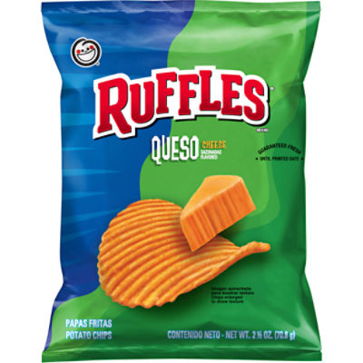 Sabritas Ruffles Cheese Flavored Potato Chips, 2 1/2 oz