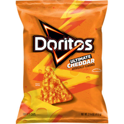 Doritos Ultimate Cheddar Flavored Tortilla Chips, 2 3/4 oz