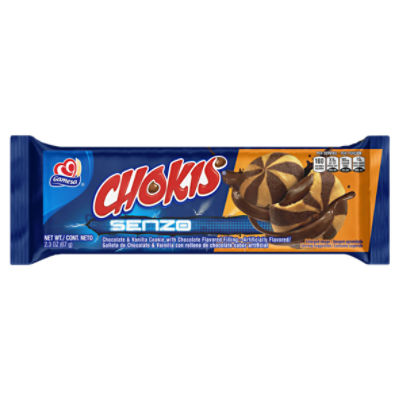 Gamesa Chokis Senzo Chocolate & Vanilla Cookie with Chocolate Flavored ...