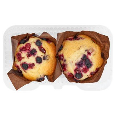2 Pack Triple Berry Yogurt Muffins - ShopRite