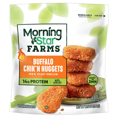 MorningStar Farms Veggitizers Buffalo Meatless Chicken Wings, 10.5 oz