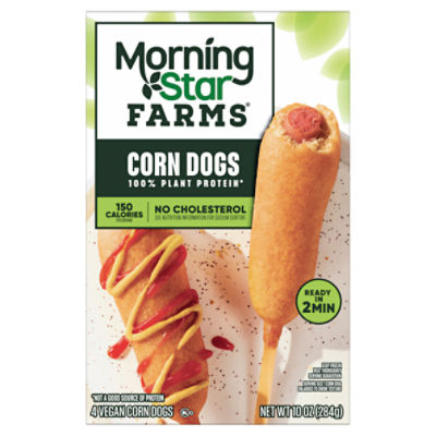 MorningStar Farms Original Meatless Corn Dogs, 10 oz, 4 Count - The ...