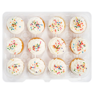 12 Pack Yellow Cupcakes W/ Vanilla Icing - ShopRite