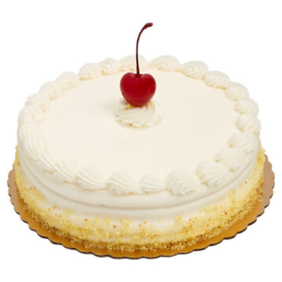 Single Layer Yellow Cake With Vanilla Icing