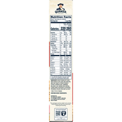 Oatmeal Food Label