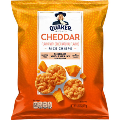 Quaker Cheddar Rice Crisps, 6.06 oz - ShopRite
