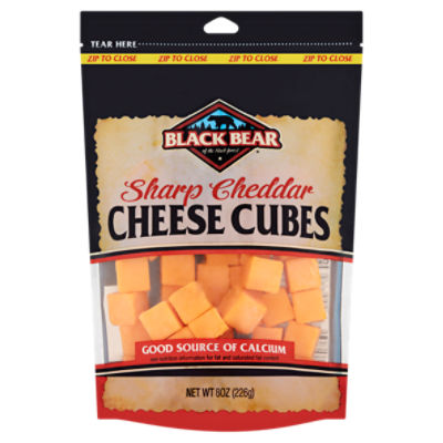 Black Bear Sharp Cheddar Cheese Cubes, 8 oz - Price Rite