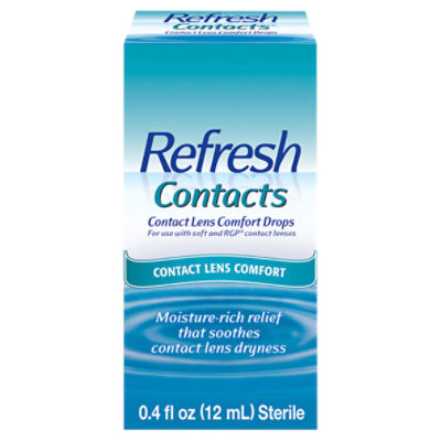 Refresh Contacts® Contact Lens Comfort Drops For Use with Contact ...