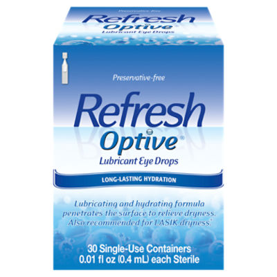 Refresh Optive® Lubricant Eye Drops Non-Preserved Tears, 0.01 fl oz (0 ...