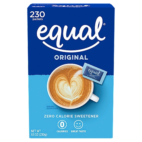 Equal Original Zero Calorie Sweetener, 230 count, 8.1 oz Equal Original Zero Calorie Sweetener, 230 count, 8.1 oz