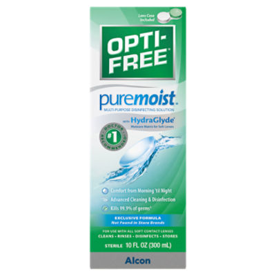 Opti-Free Puremoist Multi-Purpose Disinfecting Solution, 10 fl oz ...
