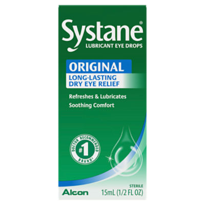 Alcon Systane Original Long-Lasting Dry Eye Relief Lubricant Eye Drops ...