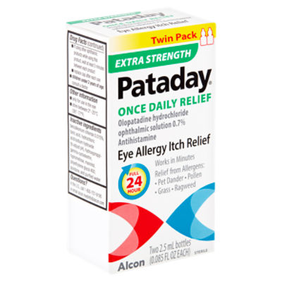 Pataday Once Daily Relief Liquid Twin Pack, For Ages 2 and Older, 0.085 ...