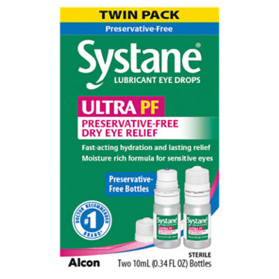 Alcon Systane Ultra PF Preservative-Free Dry Eye Relief Lubricant Eye ...