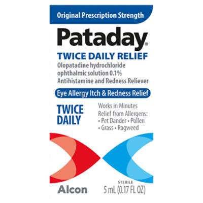 Pataday Original Prescription Strength Twice Daily Relief Eye Drops, 0. ...