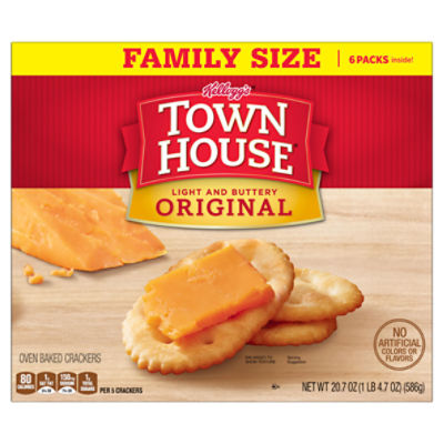 Town House Original Oven Baked Crackers, 20.7 oz