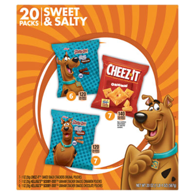 Kellogg's Sweet & Salty Variety Snacks, 1 oz, 20 count