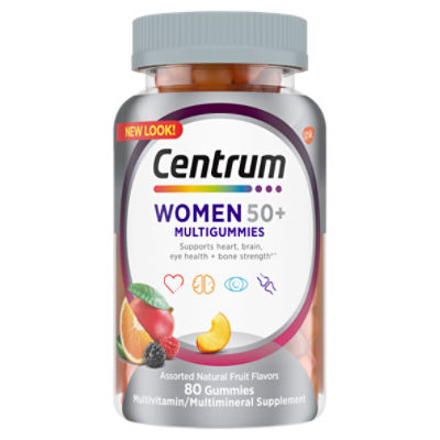 Centrum MultiGummies Gummy Multivitamin for Women 50 Plus - 80 Ct ...