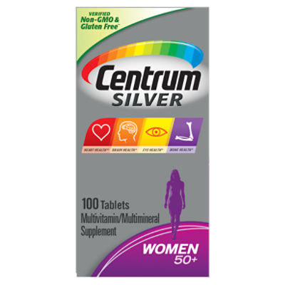Centrum Silver Multivitamin for Women 50 Plus, Multivitamin ...