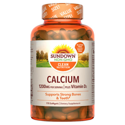 Sundown Calcium Dietary Supplement, 1200 mg, 170 count