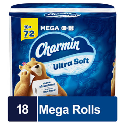 Charmin Ultra Soft Toilet Paper 18 Mega Roll, 244 sheets per roll - Fairway