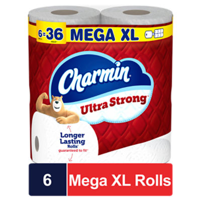 Charmin Ultra Strong Toilet Paper 6 Mega XL Rolls - ShopRite