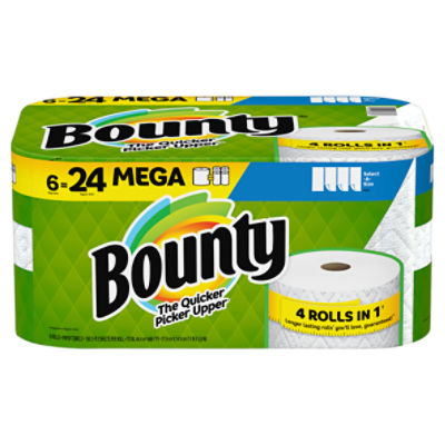 Bounty Select-A-Size White Paper Towels, 6 count