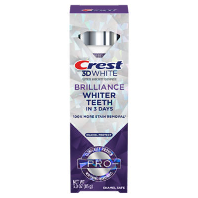 Crest 3D White Brilliance Fluoride Anticavity Toothpaste, 3.0 oz - ShopRite
